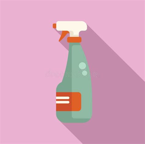 Clean Can Mist Icon Flat Vector Air Nozzle Safe Stock Illustration