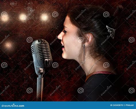 Vintage Soul Singer Royalty Free Stock Image 24343870