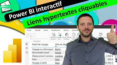 Les Liens Hypertextes Avec Power Bi Youtube