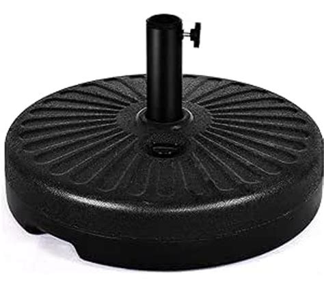 Base Pied De Parasol Base De Parasol Support Pour Parasol Plastic Injection D Eau L Rond Noir