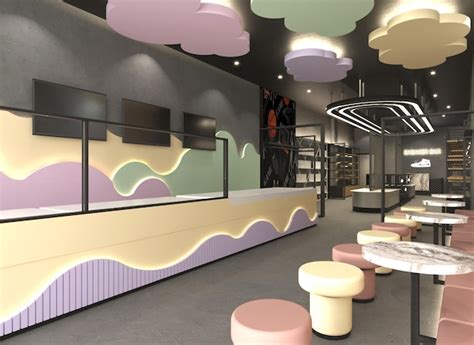 Premium Photo 3d Rendering Of Chic And Modern Retail Shop Interior Design