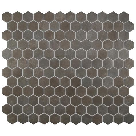 MSI Metro Anthracite Hexagon 12 In X 12 In X 10 Mm Matte Porcelain