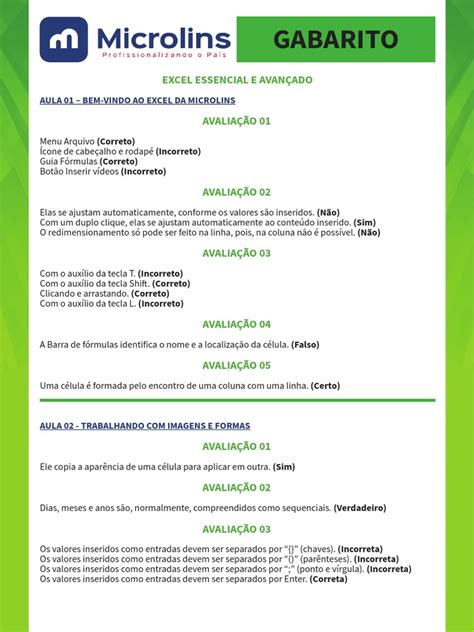 Office Microlins Excel Pdf Macro Ciência Da Computação Microsoft Excel