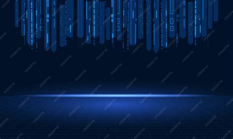 Premium Vector Technology Background With Dark Blue