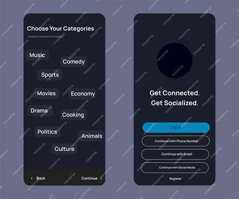 Premium Vector Login User Interface Sign In Web Element Template Window