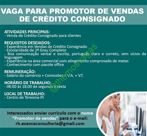 Promotor De Vendas 01 Vagas Teresina Pi Themos Vagas