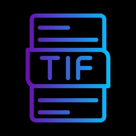 Premium Vector Tif Document Gradient Icon Can Be Used For Website Ui
