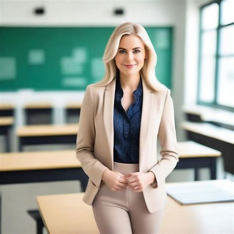 Meet The Confident Blonde Teacher