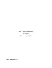 Odett MBA524 Week 5 Homework Assignment Docx Week 5 Homework