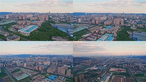 长沙湘江新区岳麓区城市全景航拍视频素材下载