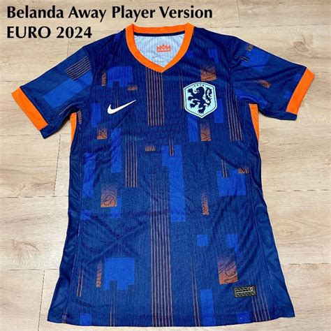 Jual Player Issue Jersey Bola Belanda Away Pi Euro 2024 24 25 Baju