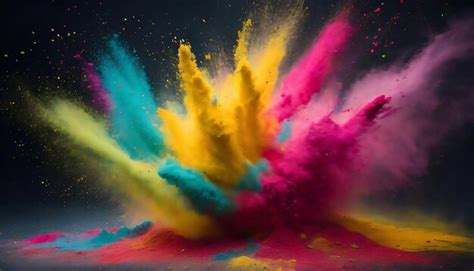 Premium Photo Holi Powder