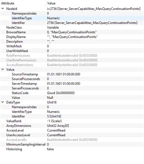 Maximum Number Of Continuation Points Invalid Type · Issue 1136