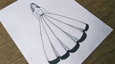 Model Dress Drawing