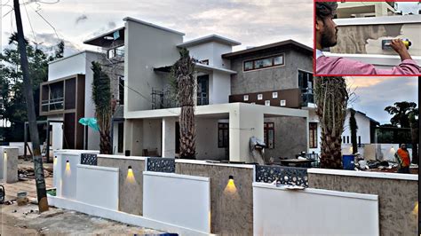 Exterior Cement Texture Design For Walls Easy Youtube