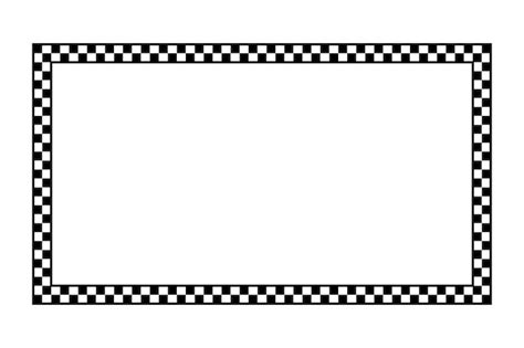 Free Vector Checkered Rectangle Frame In 2024 Vector Free