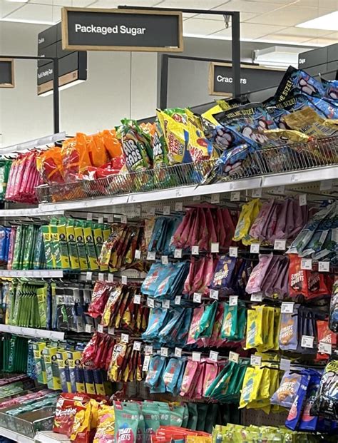 The Candy Aisle At Target Is Labeled Packaged Sugar” R