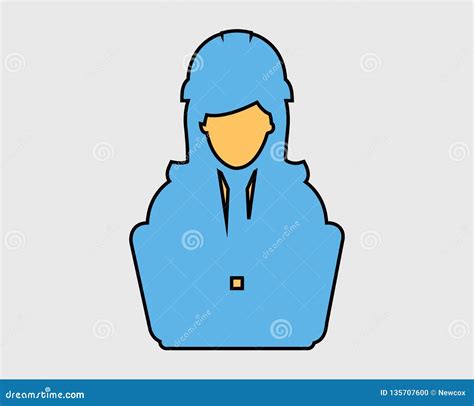 Colorful Computer Engineer Icon Stock Vector Illustration Of Internet Male