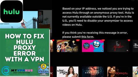 How To Fix Hulu Proxy Error With A Vpn January 2025 My Vpn Hub