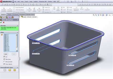Tutorial Solidworks Mold Tools Grabcad Tutorials