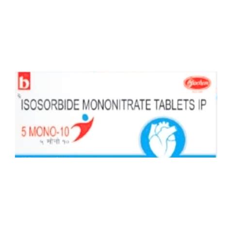 Isosorbide Mononitrate 10mg Tablet Rizochem Pharmaceuticals