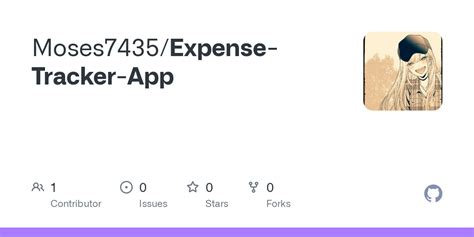 GitHub Moses Expense Tracker App