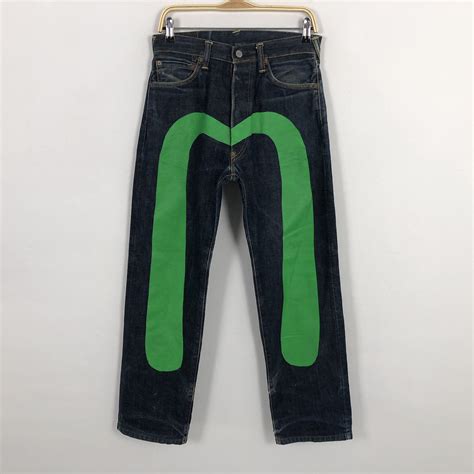 Custom × Evisu × Japanese Brand Evisu Japan No 2 Selvedge Custom Green