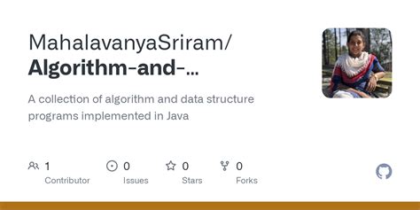 Github Mahalavanyasriramalgorithm And Datastructure A Collection Of Algorithm And Data