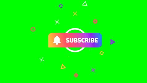 Subscribe Button Green Screen Bell Icon Green Screen Video Artofit