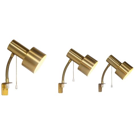 Modernist Rectangular Wall Lights In Solid Brass Set Of Six At 1stdibs