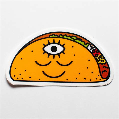 Wokeface Taco Sticker Flyby Provisions