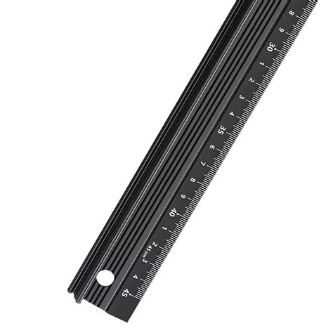 Multifunctional Metal Drafting Ruler Aluminum Alloy Ruler With Metric