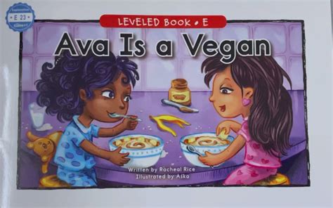 少儿英语raz分级阅读e 23 Ava Is A Vegan 爱娃是个素食 哔哩哔哩