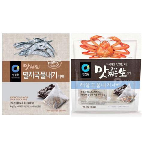 🇰🇷韓國代購🇰🇷 愛喝湯系列 ️daesang 清淨園 鳀魚乾高湯包 味鮮生海鮮高湯包 高湯 湯包 高湯包 蝦皮購物