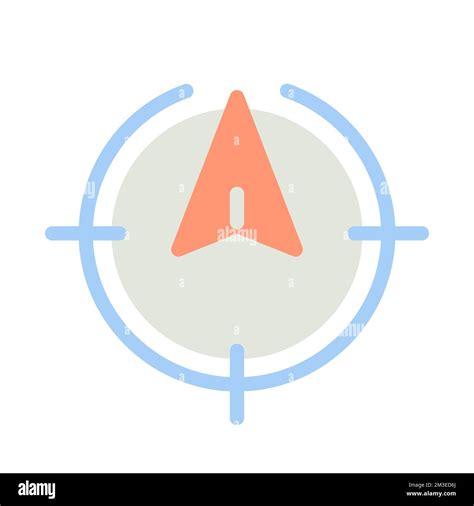 Tracking Position In Real Time Flat Color Ui Icon Stock Vector Image And Art Alamy