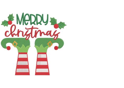 Christmas Quote Elf Feet · Creative Fabrica