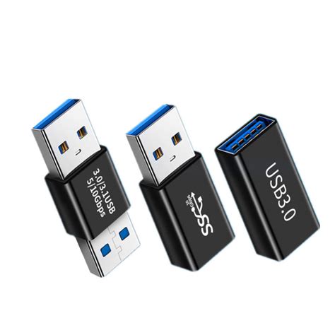 1Pcs USB 3 0 Adapter Male To Female Fmale Female Male Female Converter Coupler Changer Connector