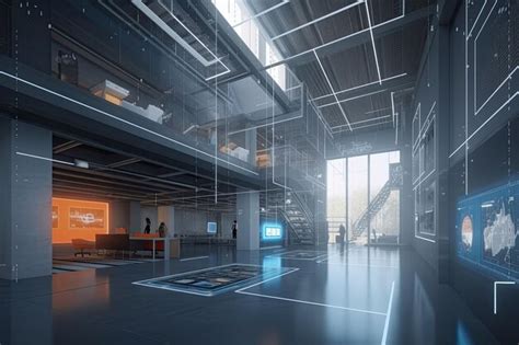 Premium Ai Image Interior Of Smart Network House Big Data Connection