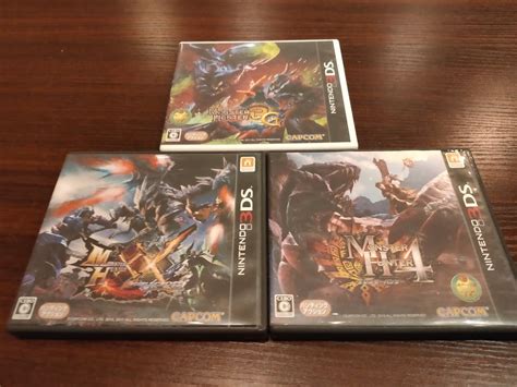 【目立った傷や汚れなし】モンスターハンター3g モンスターハンター4 モンスターハンターxxモンスターハンターダブルクロス モンハン