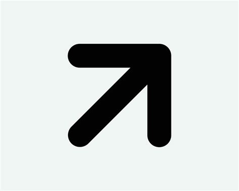 arrow top right icon point pointer navigation position direction