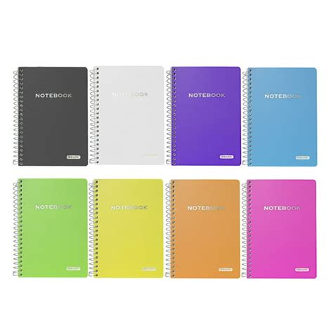 Bazic College Ruled Poly Cover Spiral Notebook 100 Sheet 5 X 7