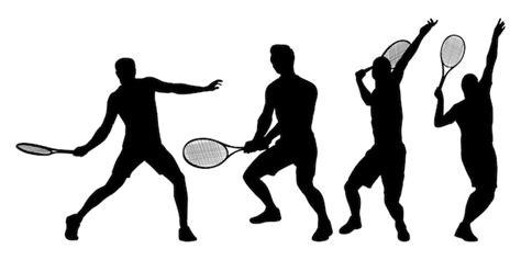 Premium Vector Male Playing Tennis Or Man Tennis Player Vector