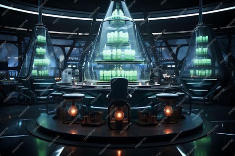 Premium Photo Background Of Sci Fi Laboratory High Tech Lab Backdrop