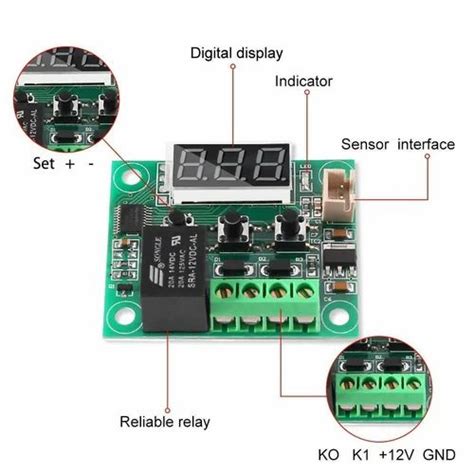 Digital W1209 12v Thermostat Temperature Thermo Controller Switch Module At Rs 130 Delhi New