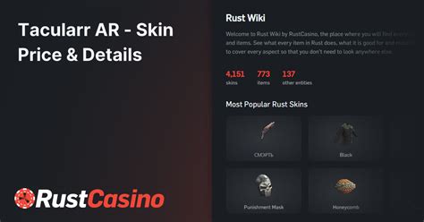Tacularr Ar Rust Skin Price And Details