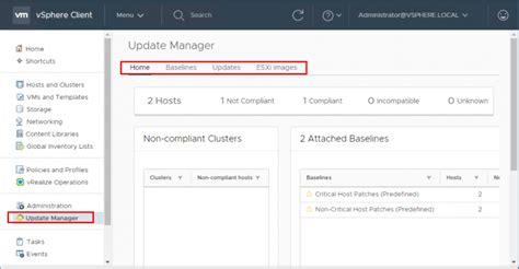 Configuring Vmware Esxi 6 7 Quick Boot And Html5 Vsphere Update Manager Vum Virtualization Howto