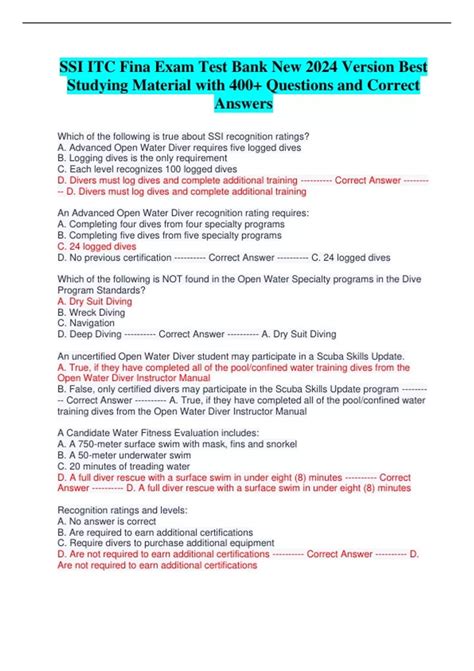 SSI ITC Final Exam Test Bank New 2024 Version Best Studying Material