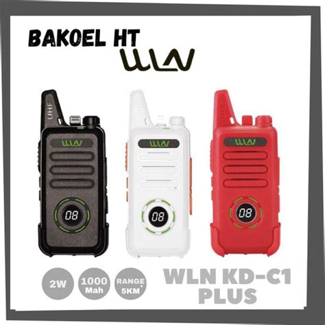 Jual Radio HT WLN KD C1 Plus UHF Walkie Talkie KDC1 KD C1 Plus