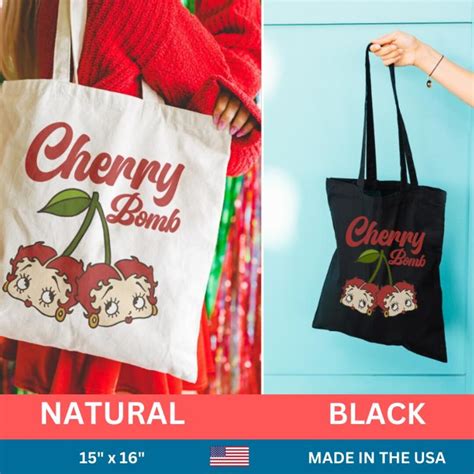 Betty Boop Tote Bag Animation Canvas Bag Cartoon Clothes Y2k