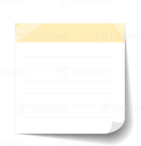 Blank Sticky Note Reminder Paper 13869654 Png
